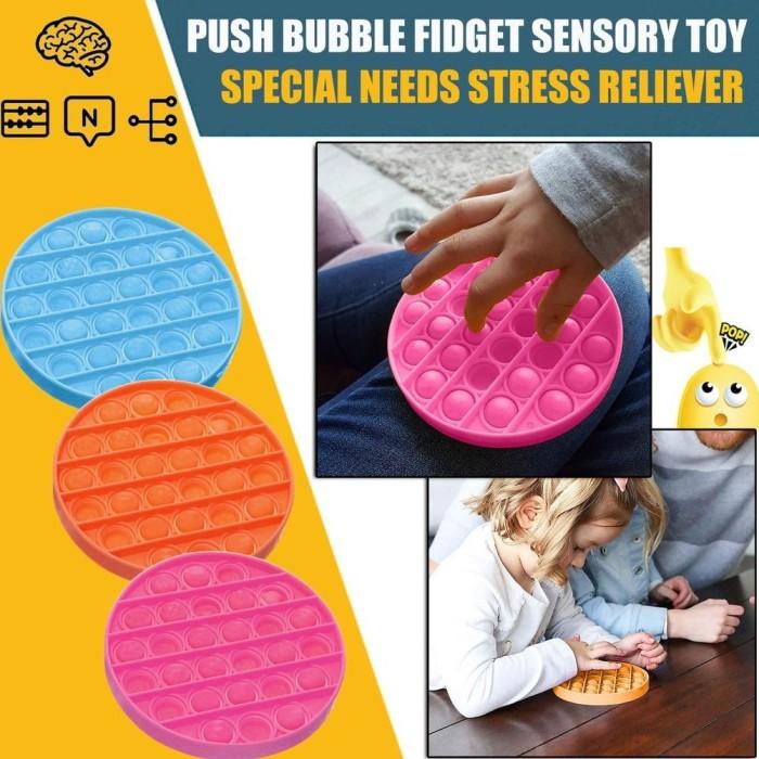 Jual POP IT BUBBLE FIDGET TOYS- MAINAN FIDGET TOY POP IT RAINBOW WARNA ...