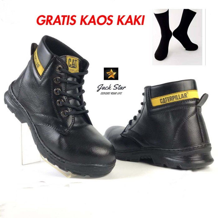 Jual ALAT KESELAMATAN SEPATU SAFETY BOOTS WORK UJUNG BESI CATERPILLAR ...
