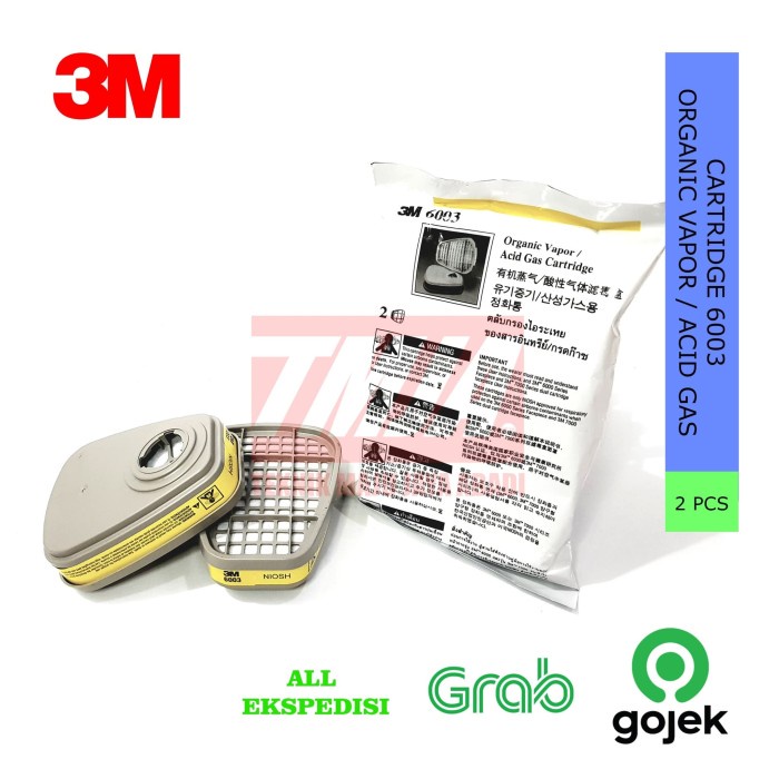 Jual ALAT KESELAMATAN 3M FILTER MASKER / CARTRIDGE 6003 ORIGINAL ...