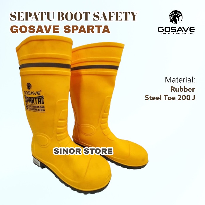 Jual ALAT KESELAMATAN SEPATU BOOT SAFETY SPARTA GOSAVE SEPATU KARET ...