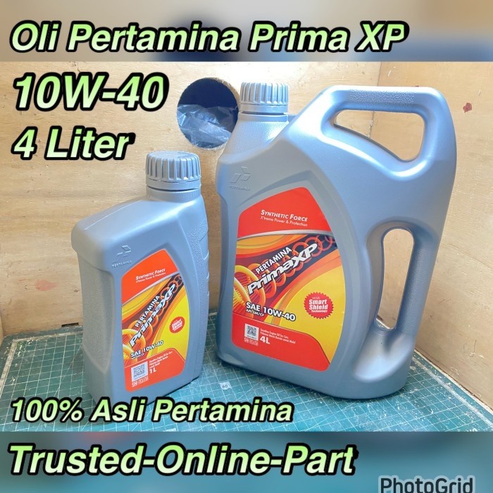 Jual Oli Pertamina Prima XP 10W-40 100% Asli Pertamina 1 Liter / 4 ...