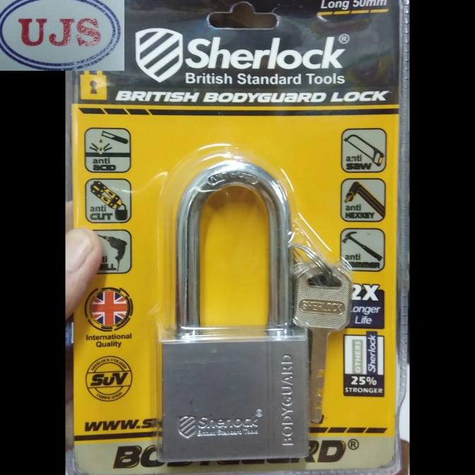 Jual best produk] gembok SHERLOCK 50 mm panjang Body Guard anti cairan ...