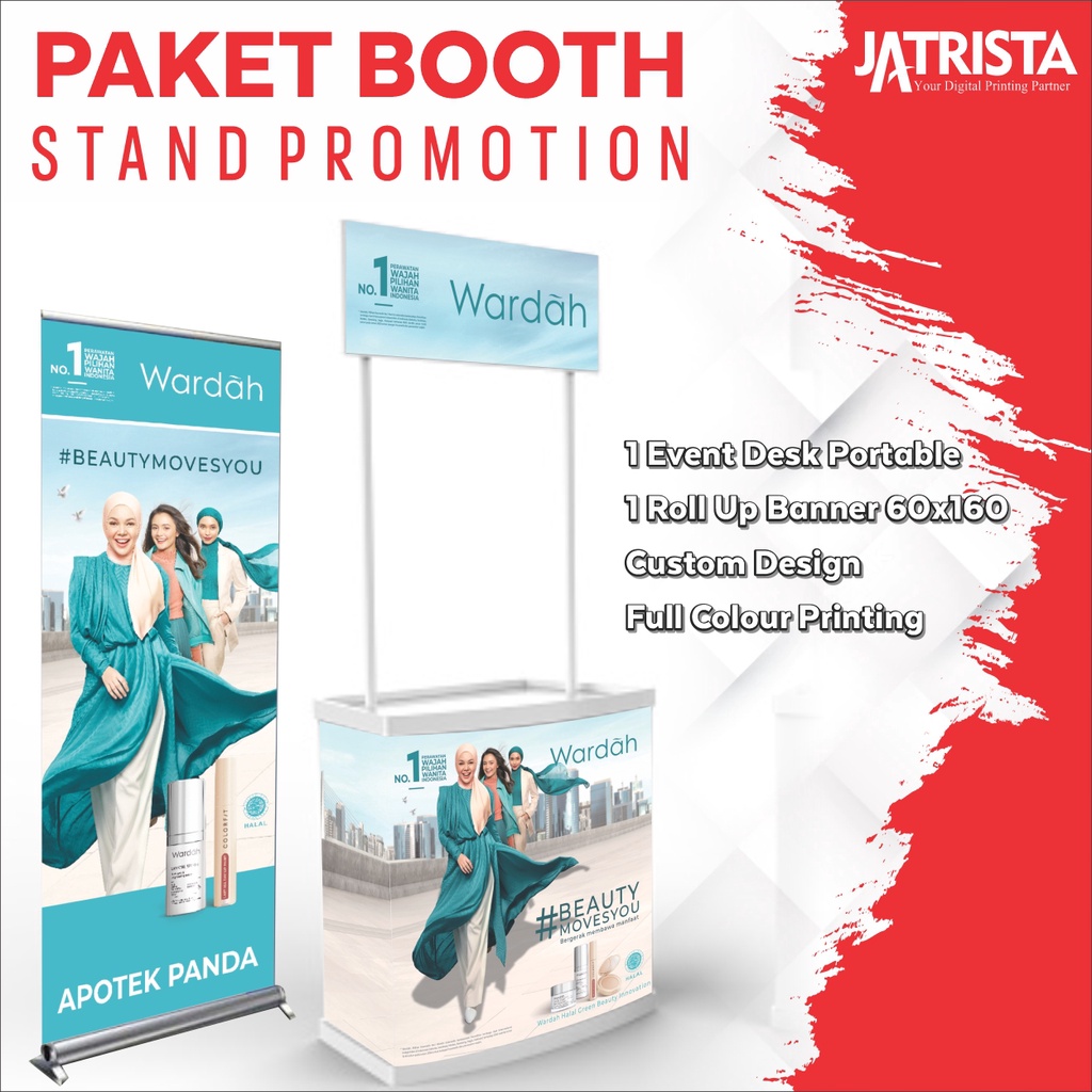 Jual EVENT DESK BOOTH PORTABLE MEJA PROMOSI MEJA EVENT | Shopee Indonesia