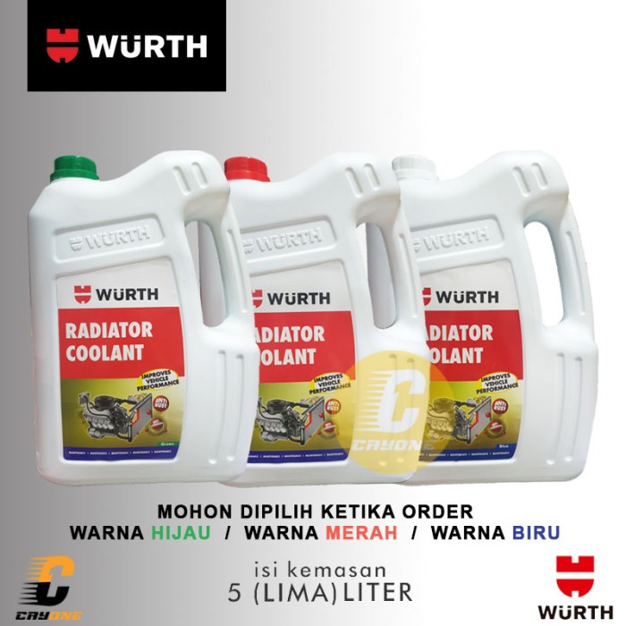 Jual WURTH RADIATOR COOLANT ANTI RUST & CORROSION - AIR RADIATOR MOBIL ...
