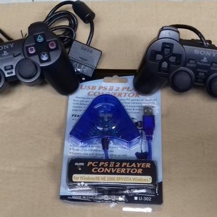 Jual STIK / STICK / PS2 / PS 2 OP PAKET DENGAN CONVERTER STIK DOUBLE ...