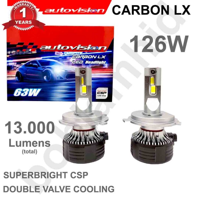 Jual LAMPU LED GRAND MAX Autovision CARBON LX 126W 13000 Lumens best ...