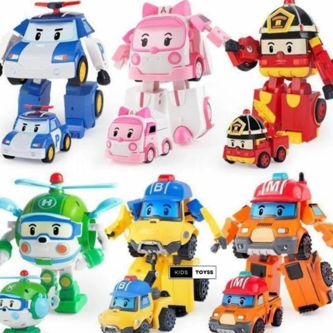 Jual Mainan anak robocar poli transform mobil isi 6 psc | Shopee Indonesia