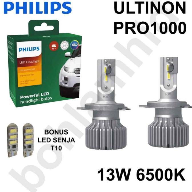 Jual Lampu LED Mobil Philips Ultinon Pro1000 H4 H11 HB3 HB4 HIR2 H1 H7 ...