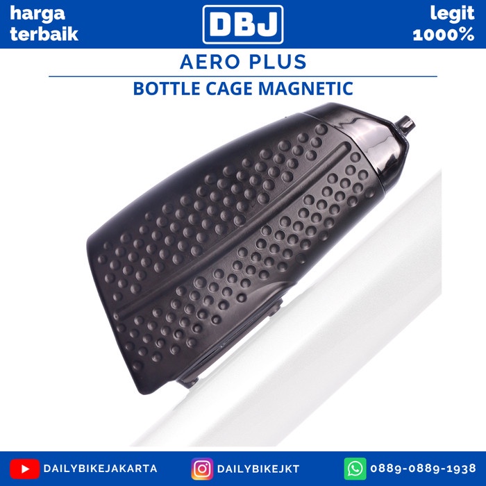 Jual Botol Minum Sepeda Bidon Aero Plus Cage Magnetic Black Sku 1267 ...