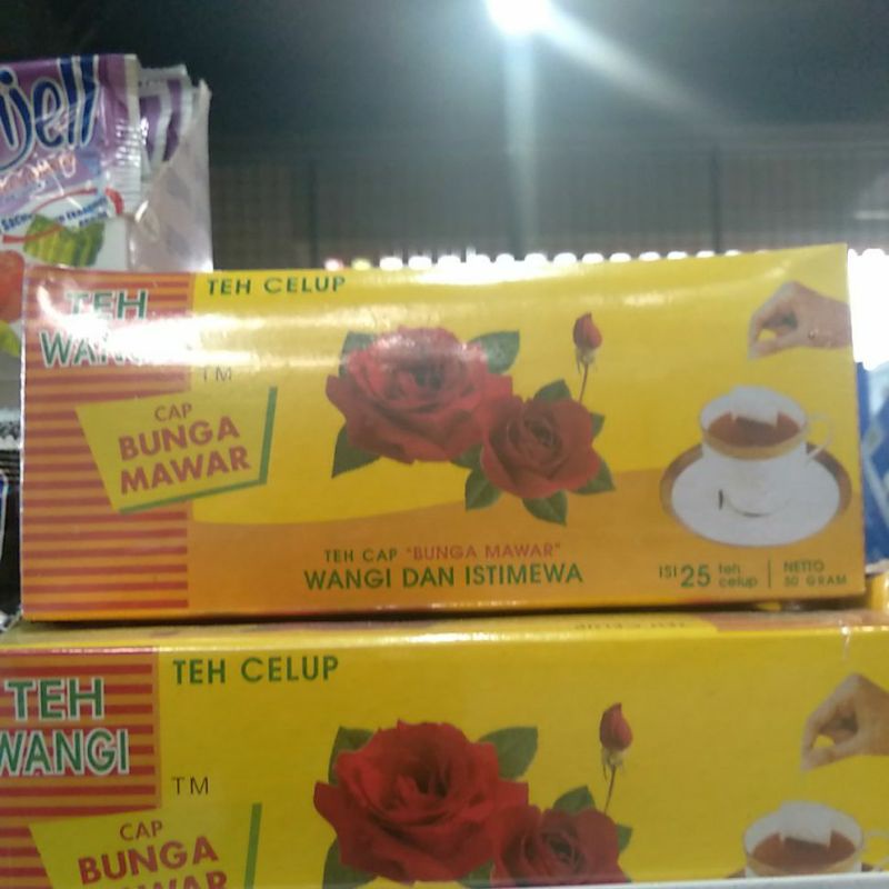 Jual teh celup cap bunga mawar 25 pcs | Shopee Indonesia