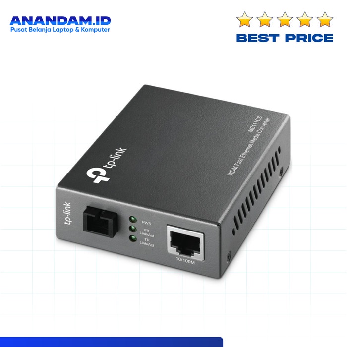 Jual TP-LINK MC111CS 10/100Mbps Fast Ethernet WDM Media Converter ...