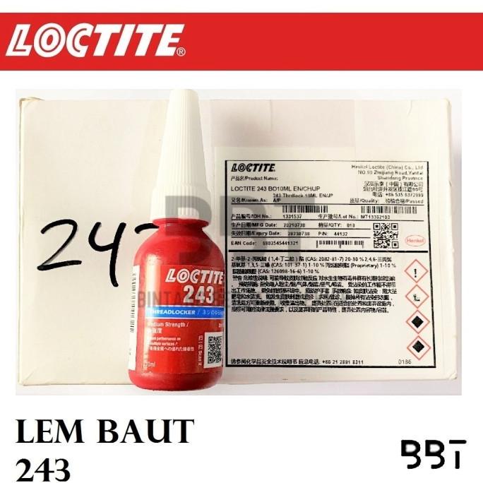 Jual =+=+=+] Lem Baut LOCTITE 243 10ml / Loctite Threadlocker 243 / Isi Rongga Mur | Shopee ...