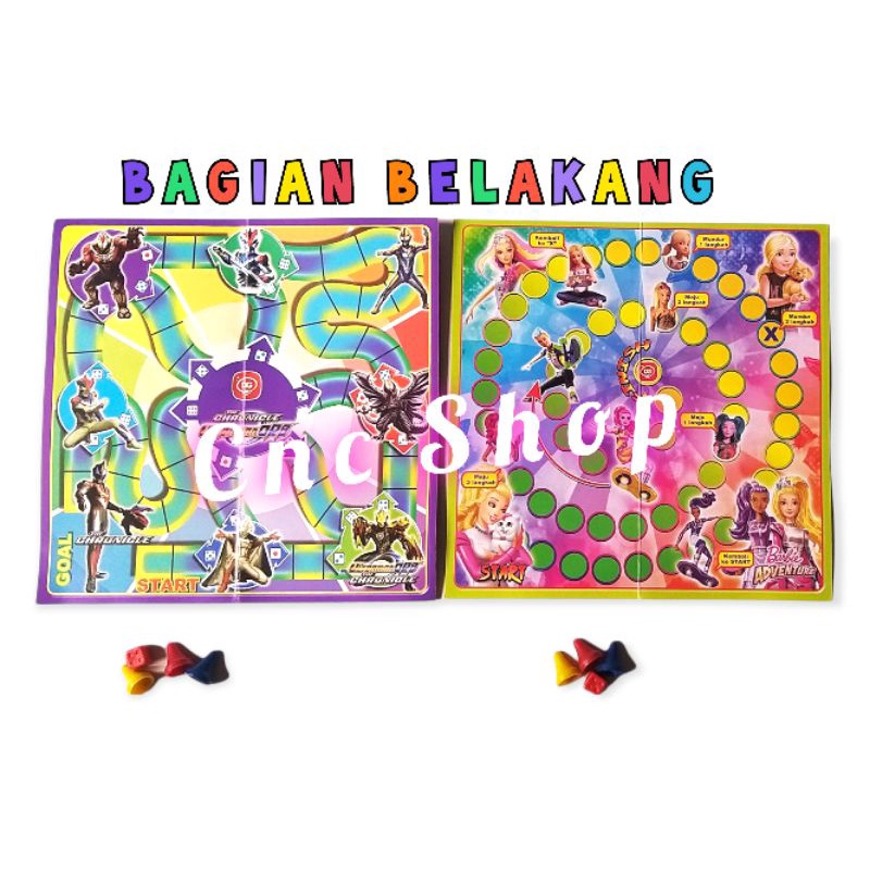 Jual Mainan Ular Tangga Karakter Murah Board Game Ukuran 20x20cm Mainan ...
