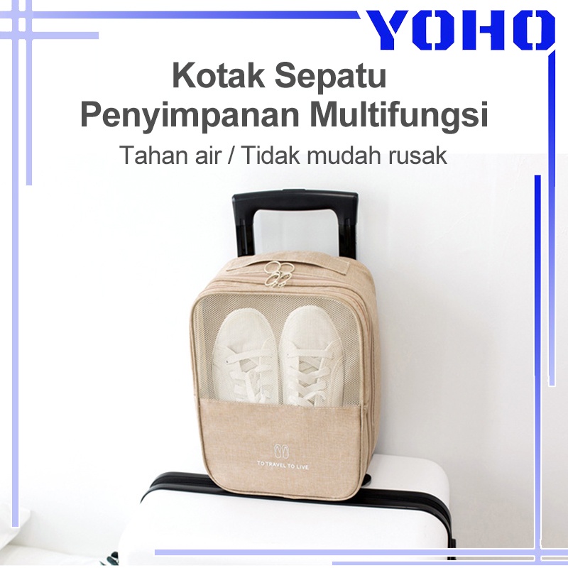 Jual Travel Shoes Bag / Tas Sepatu / Tas Multi Fungsi /kotak sepatu ...