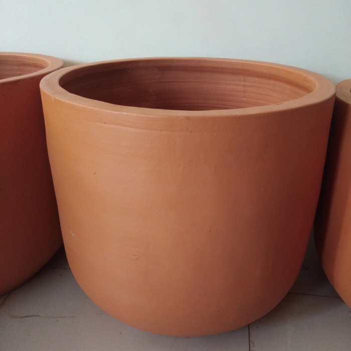 Jual Pot Besar ,Pot Tanaman Dari Gerabah Tanah Liat D60 Tinggi 50 ...