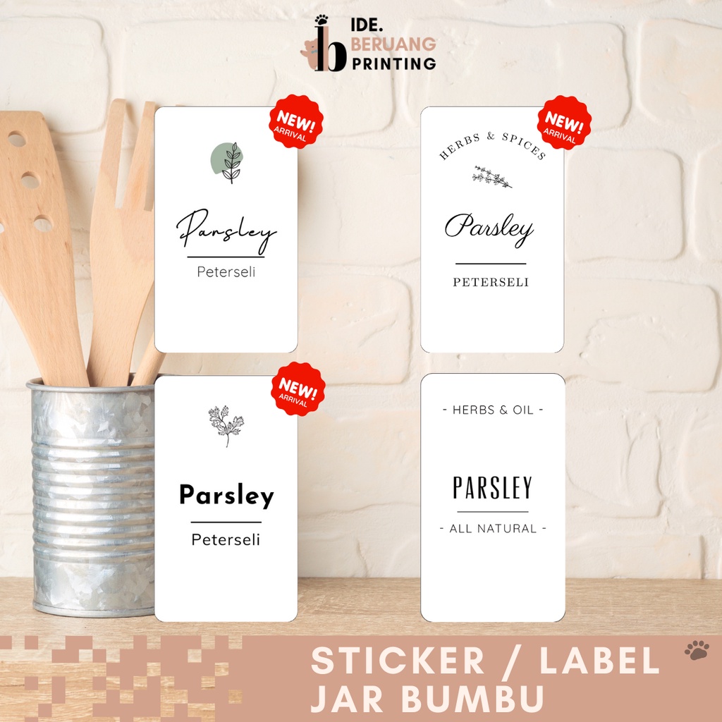 Jual Sticker Label Bumbu / Sticker Botol Kaca / Sticker Botol Kaca ...