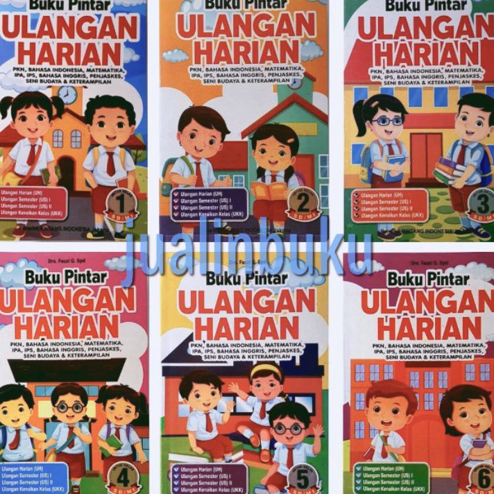Jual KPJS8084 GROSIR Buku Pintar Ulangan Harian SD Kelas 1, 2, 3, 4, 5 ...