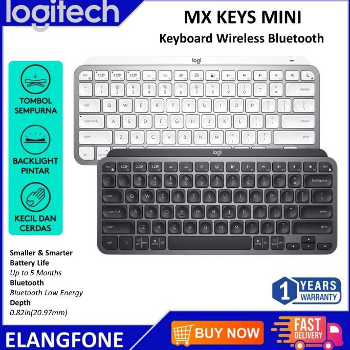 Jual Logitech MX Keys Mini Keyboard Wireless Bluetooth | Shopee Indonesia
