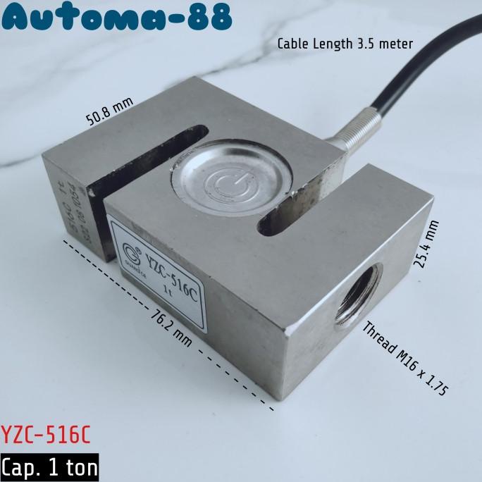 Jual Load Cell type-S Sensor Loadcell Gantung Timbangan Digital 1t 1 ...