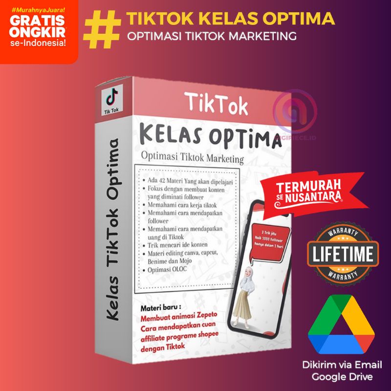 Jual Kelas Tiktok Optima - Optimasi Tiktok Marketing | Shopee Indonesia