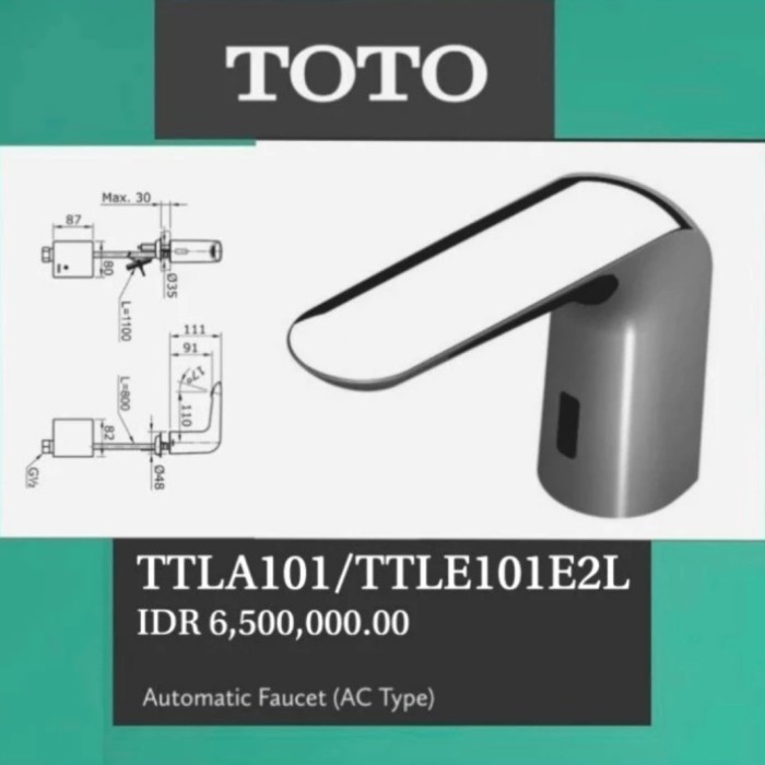 Jual PART BOX CONTROL KRAN WASTAFEL OTOMATIS SENSOR TOTO TTLE101E2L ...