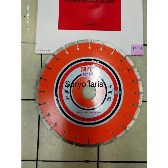 Jual Mata pisau potong aspal blitz 14 inch type H diamond wheel blitz ...