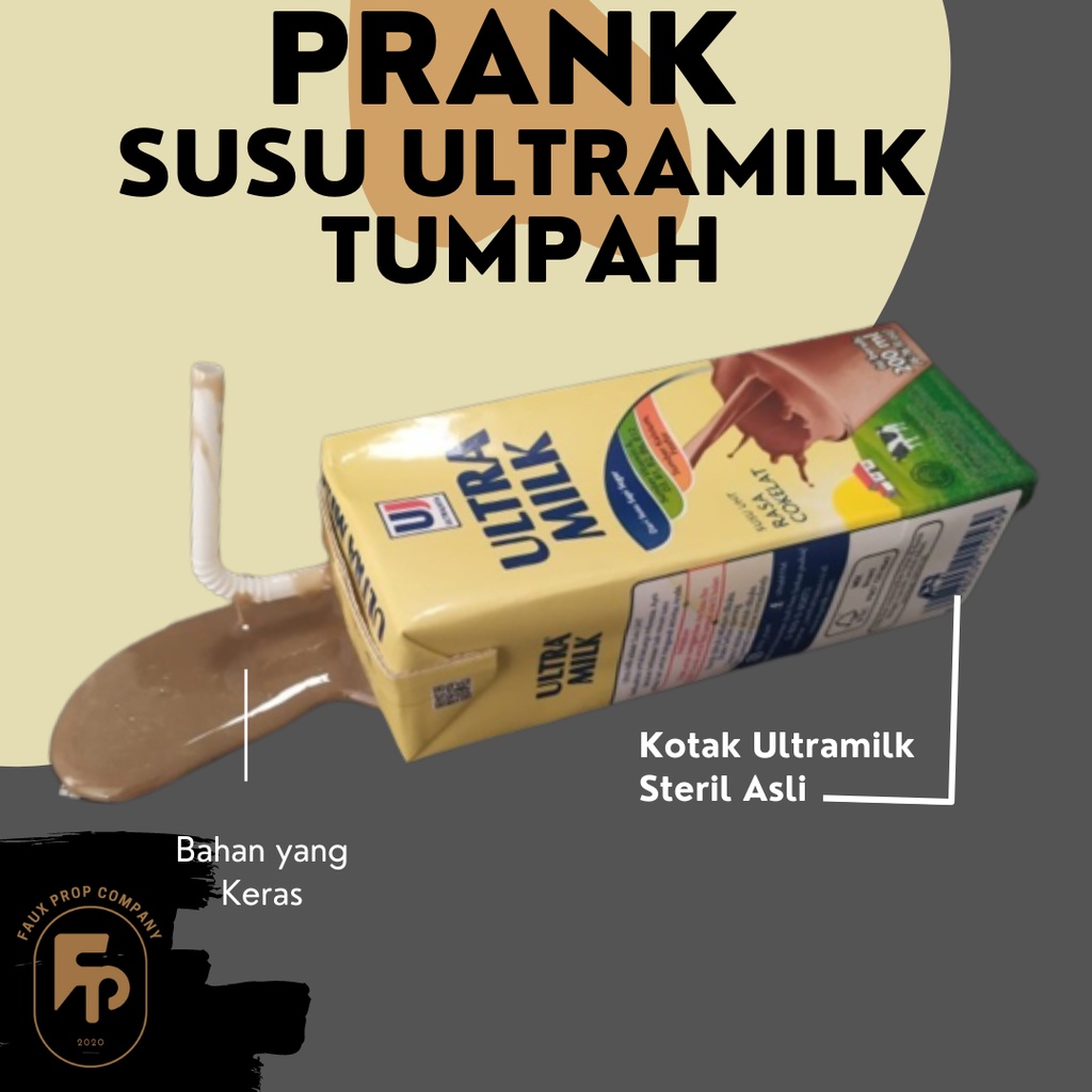 Jual Prank Susu Ultra Milk Tumpah Alat Jahil Konten Fake Props | Shopee ...