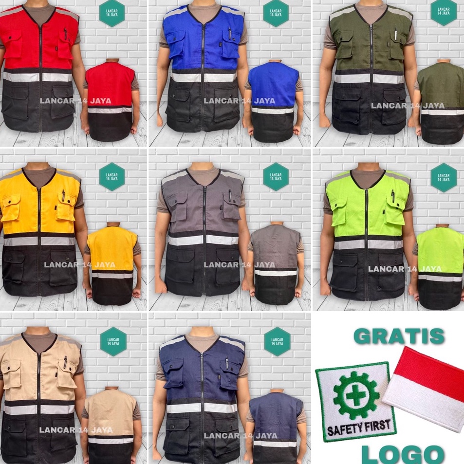 Jual Serba Murah Rompi Safety Kombinasi / Rompi Proyek / Rompi Parkir ...
