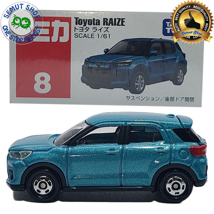 Jual READY STOCK TOMICA REGULER NO 8 TOYOTA RAIZE BLUE MINIATUR MOBIL ...