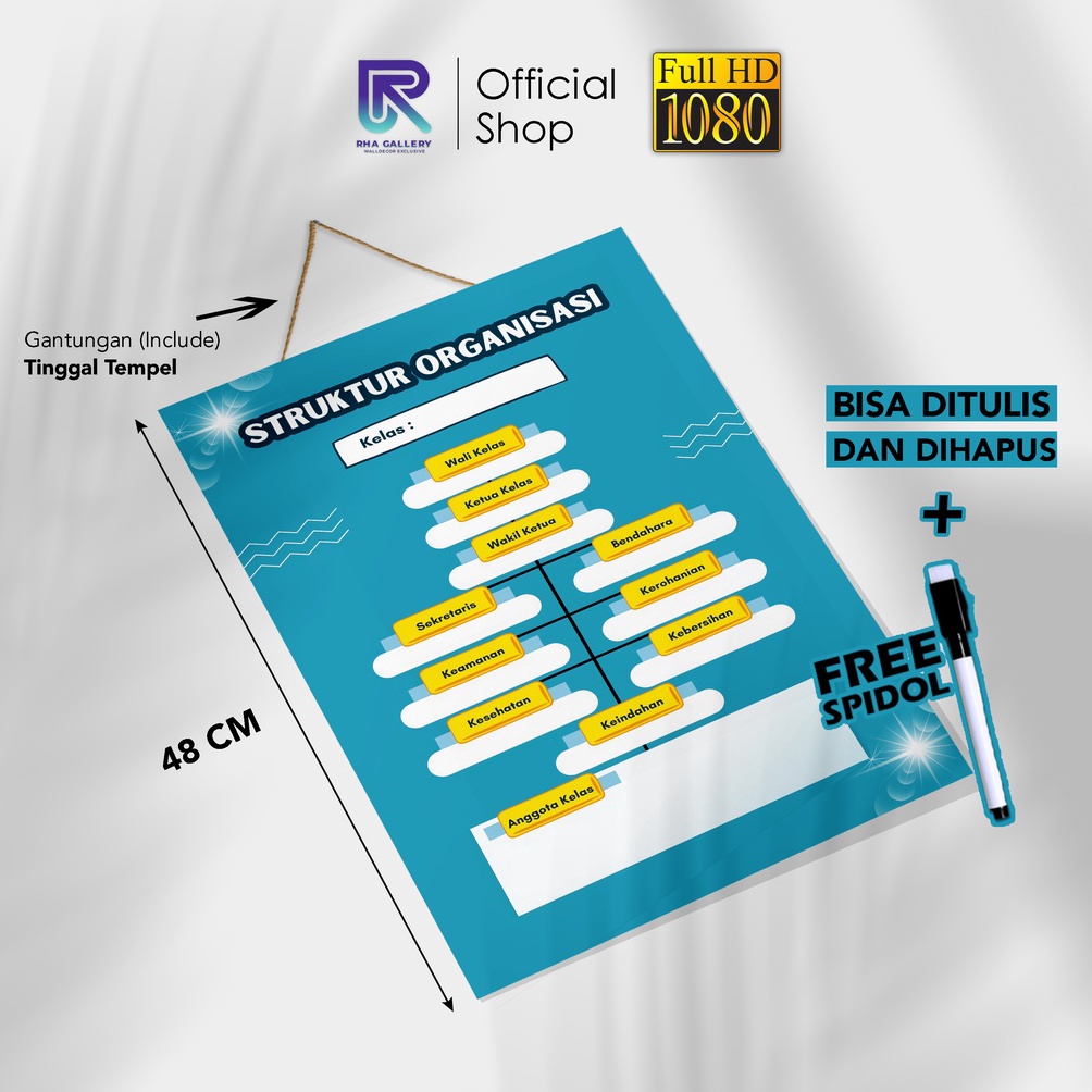 Jual On Sale Planner Struktur Organisasi Kelas Schedule Board Papan ...