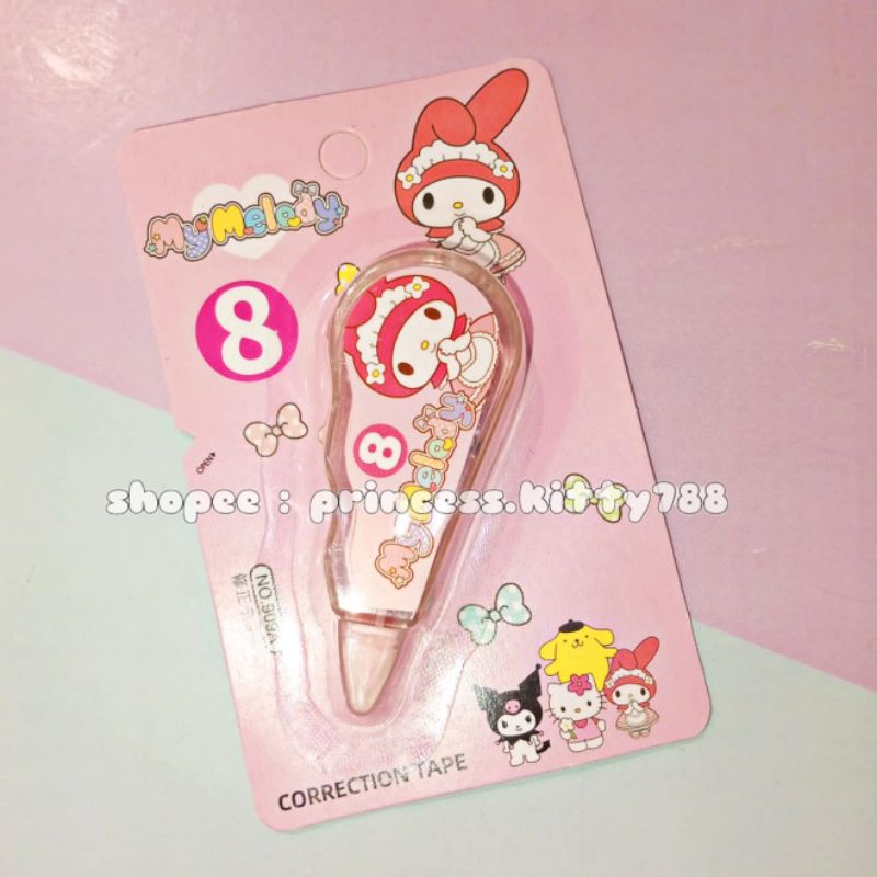 Jual CORRECTION TAPE KERTAS UKURAN MINI KECIL TIPEX KARAKTER HELLO ...