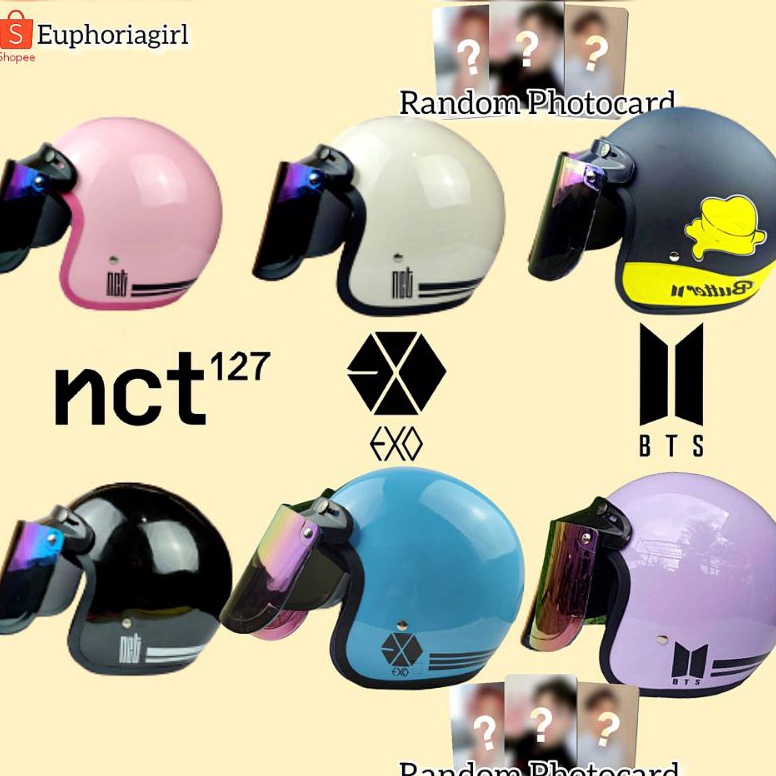 Jual HARGA BERSAHABAT | HELM BOGO RETRO BTS NCT EXO KPOP SNI TERBARU ...