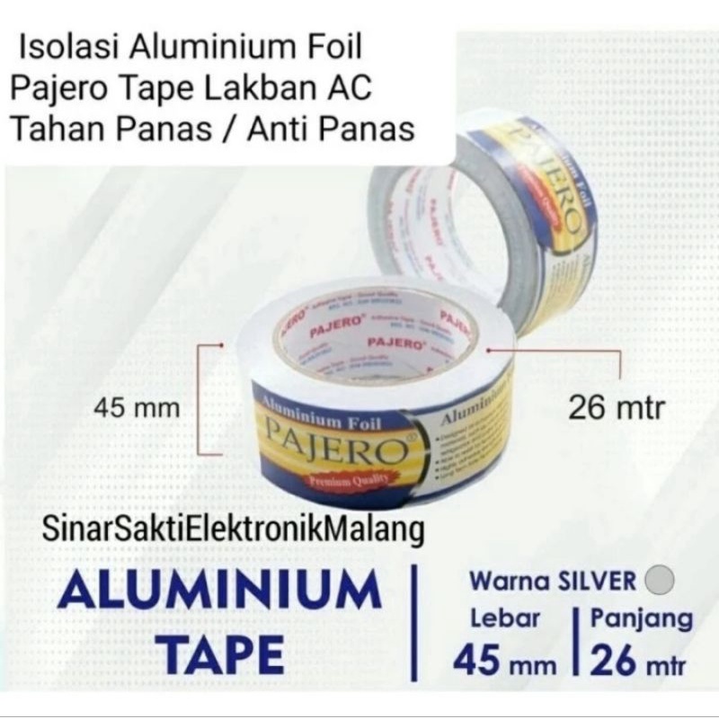 Jual Isolasi ALUMINIUM Foil 2" Solasi Lakban ALUMINIUM Tahan Panas ...