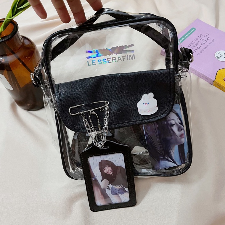 Jual TERLARIS KPOP BTS NCT P1H TXT LE SSERAFIM PVC Bag (Fanmade Merch ...
