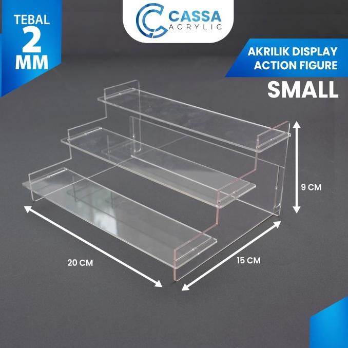 Jual STAND DISPLAY AKRILIK / RAK ACTION FIGURE / DISPLAY KACAMATA SMALL ...