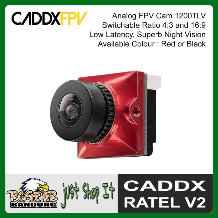 Jual Caddx Ratel 2 Ratel2 V2 Starlight 1200TVL Analog FPV Camera ...