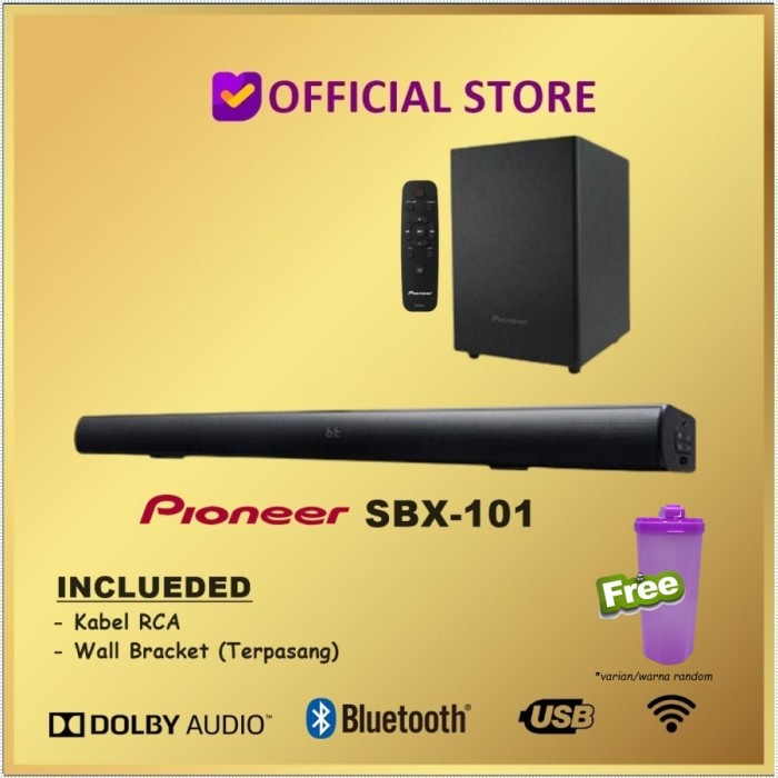 Jual Pioneer SBX-101 Speaker Bar System Soundbar Subwoofer Sound System | Shopee Indonesia