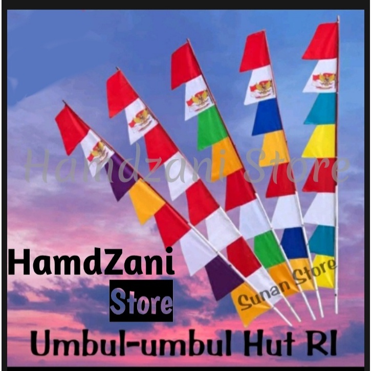 Jual MT3 BENDERA UMBUL ZIG ZAG GERGAJI 8 /10 MATA DAUN _ MERAH PUTIH & WARNA WARNI D6E | Shopee ...