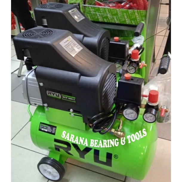 Jual RYU RCP100-1 RCP 100-1 Kompresor 1 HP 1HP 24 Liter Portable Compressor | Shopee Indonesia