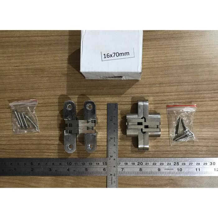 Jual Engsel Tanam Concealed Invisible Hinge 70 Mm Hidden Conc Hinge ...