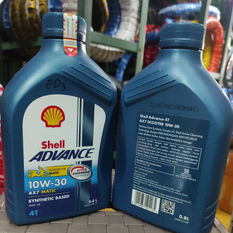 Jual Oli Motor Scooter Matic Varian Terbaru dari Shell Advance 4-AT AX7 ...