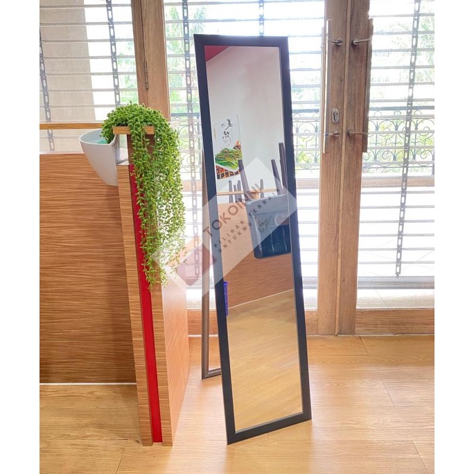 Jual Standing Mirror Full body cermin berdiri 127x30cm kaca standing ...