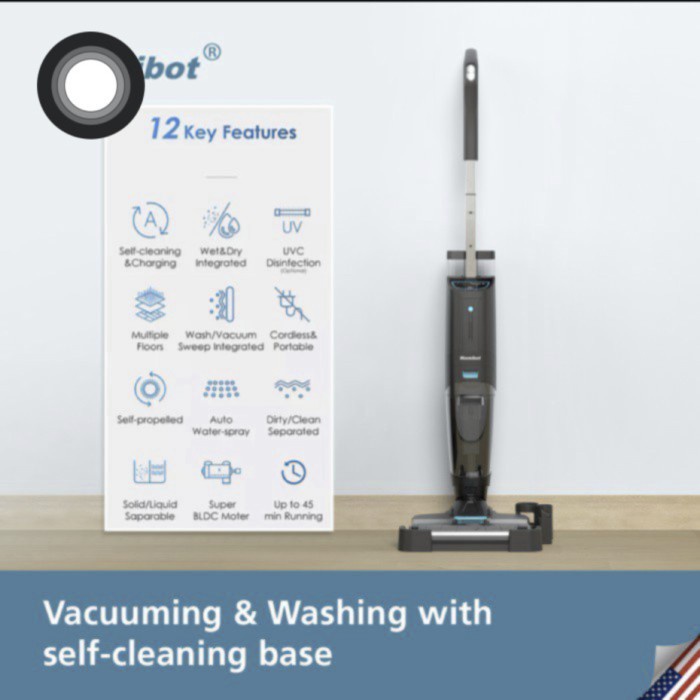 Jual Mamibot Multifunction Cordless Floor Washer & Vacuum Cleaner Flomo ...