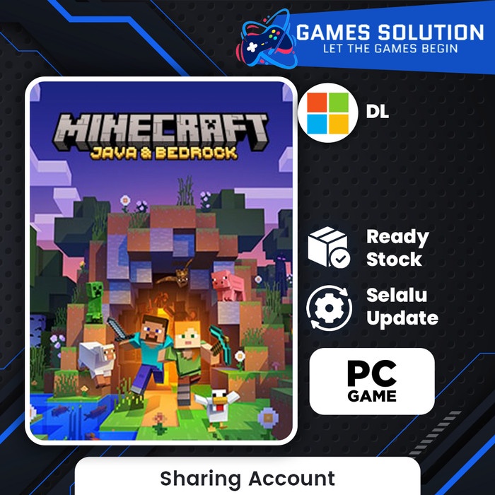 Jual Murah Minecraft java & Bedrock Edition PC Original FULL ACCESS ...