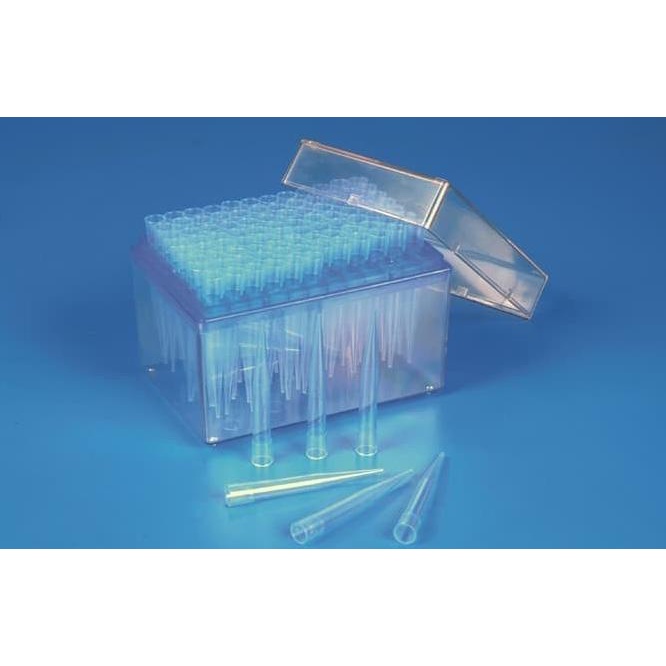 Jual Universal Blue Tip Pippete Pipet Tip In Rack 100 - 1000 Ul ...