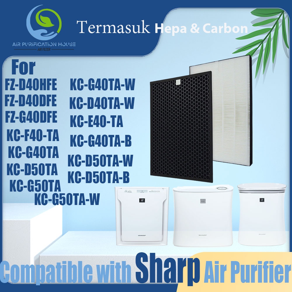 Jual Replacement Filter Compatible Sharp FZ-D40HFE FZ-D40DFE FZ-G40DFE ...