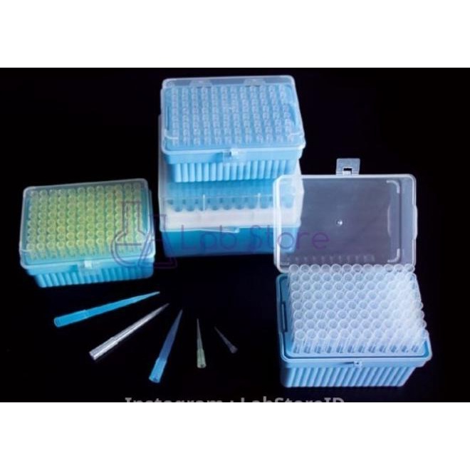 Jual Blue Pipette Tips Rack Pipet Tip Rak 1000l Sterile @ 96Pcs ...