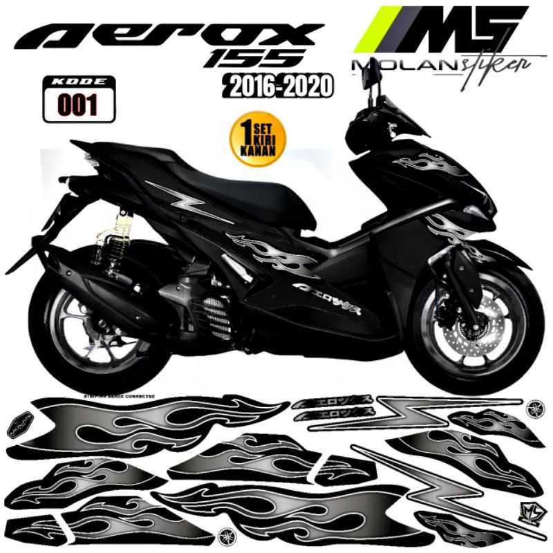 Jual Decal Sticker Striping Variasi Aerox Old Api Aerox 155 Old 2016 ...