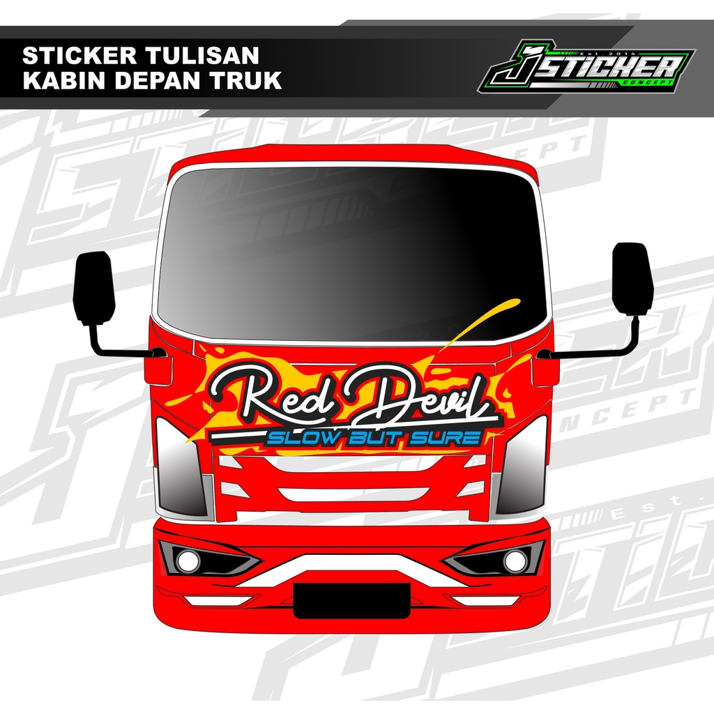 Jual STICKER KABIN DEPAN TRUCK CANTER DAN ELF/GIGA | Shopee Indonesia