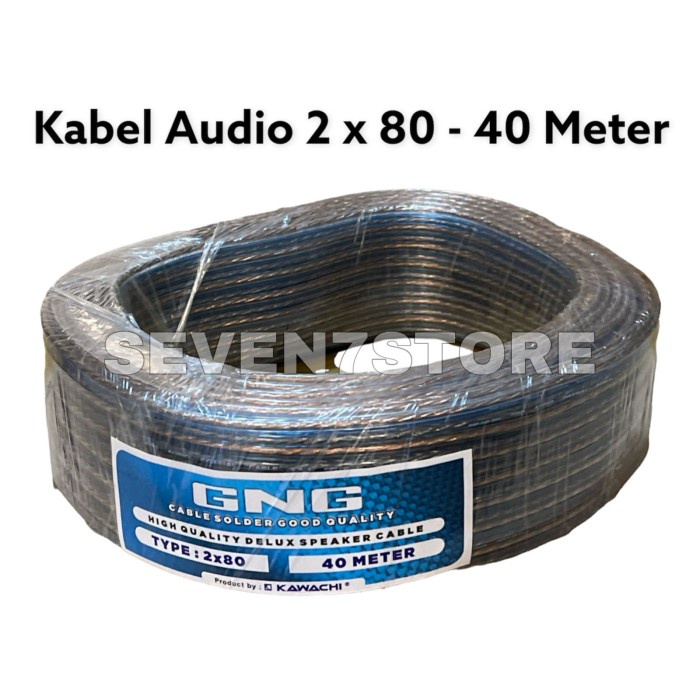 Jual Kabel Audio Bening Audio Transparan Ukuran 2X80 Per Roll 40 Meter ...